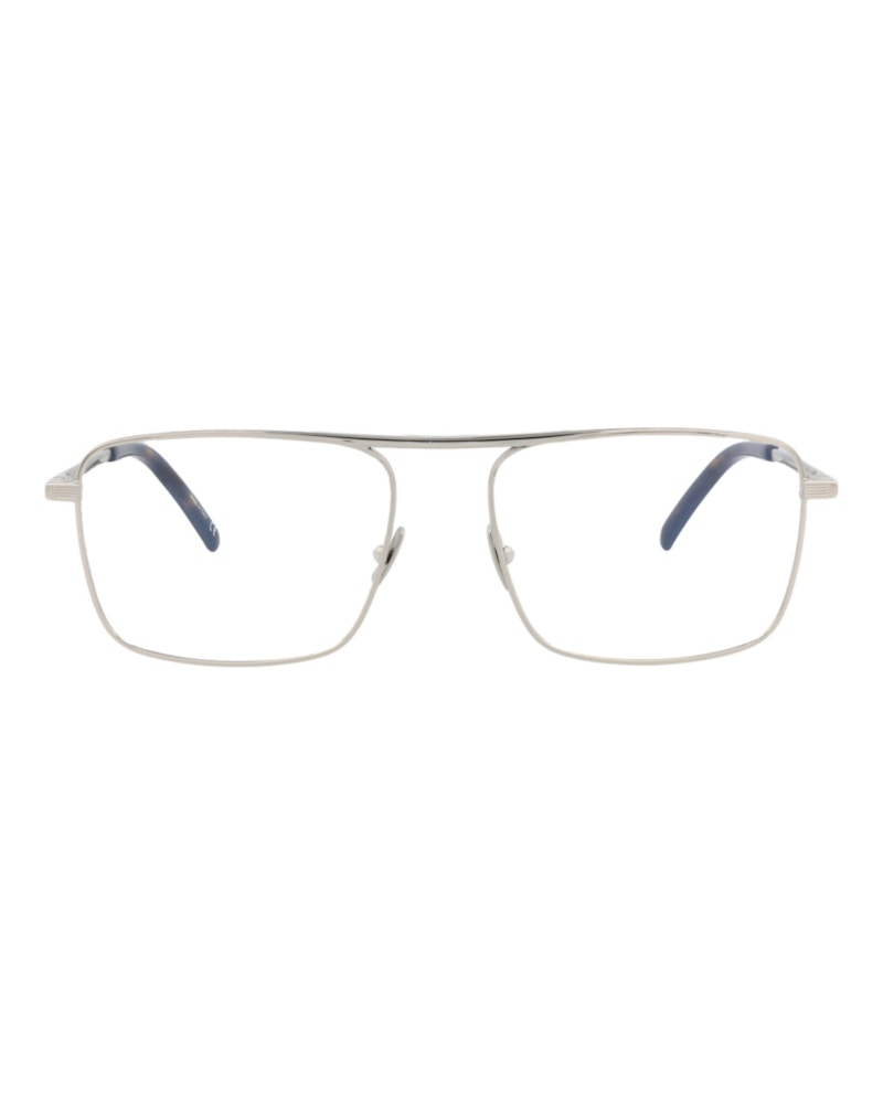 Saint Laurent Square-Frame Metal Optical Frames Silver Silver ...