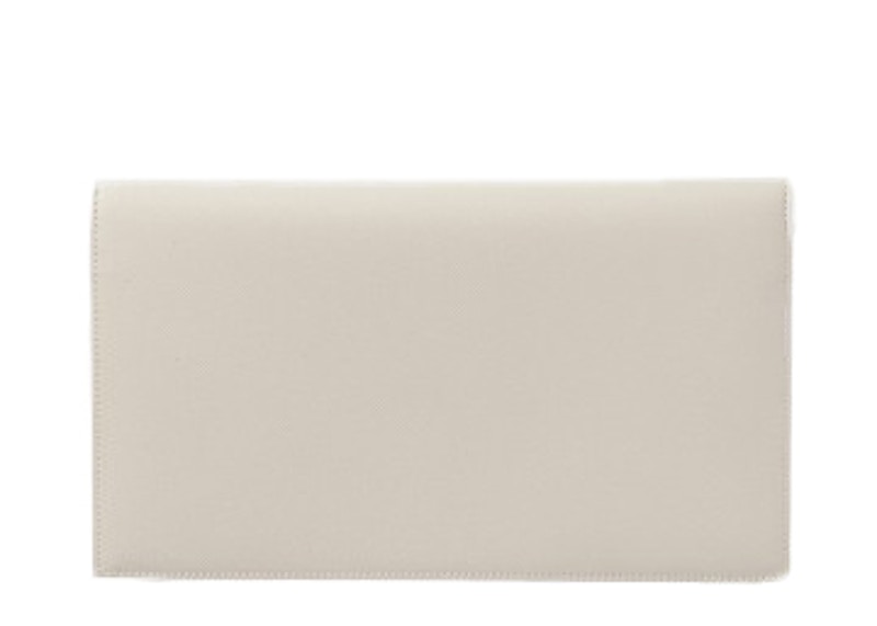 Saint Laurent Uptown Pouch Grain de Poudre White in Calfskin Leather ...
