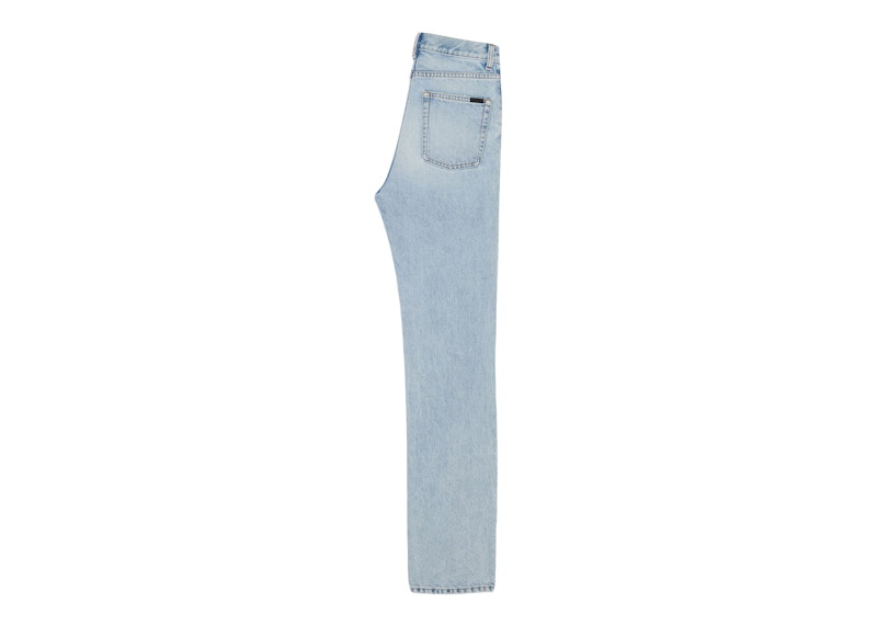 Saint Laurent Women's Janice Denim Jeans Clear Sky Blue - SS23 - US