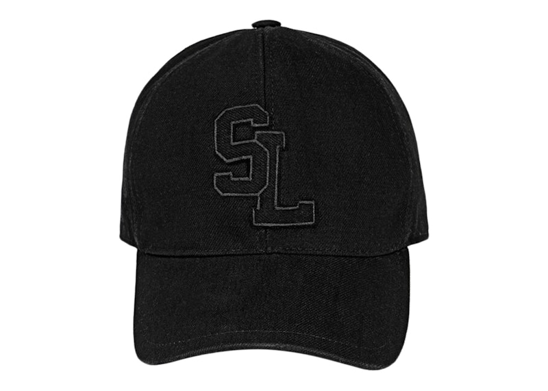 Saint Laurent Women's SL Cotton Canvas Baseball Cap Black - SS23 - US