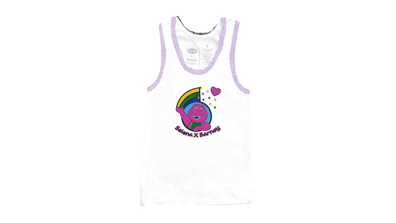 Selena Gomez Barney x Selena Rainbow Tank Top White - FW25 - US