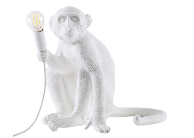 Seletti The Monkey Lamp White Sitting Version - SS21 - US