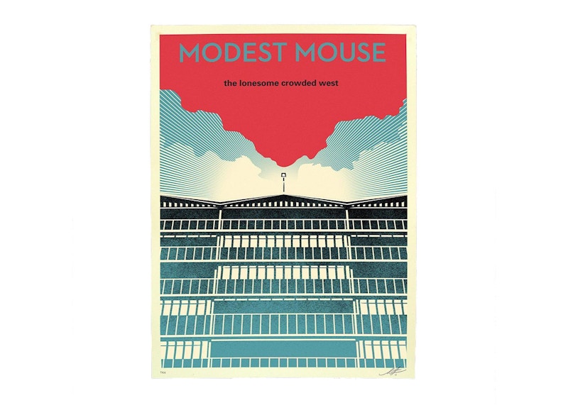Shepard Fairey Modest Mouse The Lonesome Crowded Next Print B (Signed ...