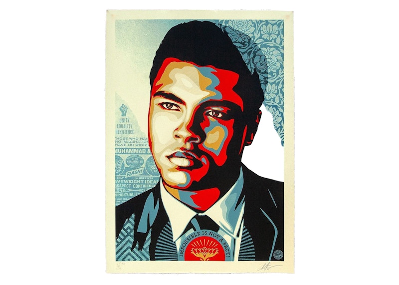 Shepard Fairey Muhammad Ali - Heavyweight Ideals Print (Signed, Edition ...