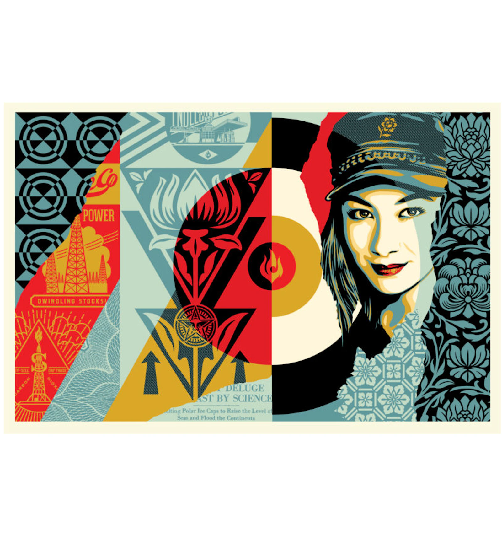 Shepard Fairey Raise The Level Print Signed Edition Of 550 KR shepard-fairey-raise-the-level-print-signed-edition-of-550-kr