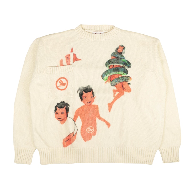 Sicko Painting Crewneck Natural Men's - US