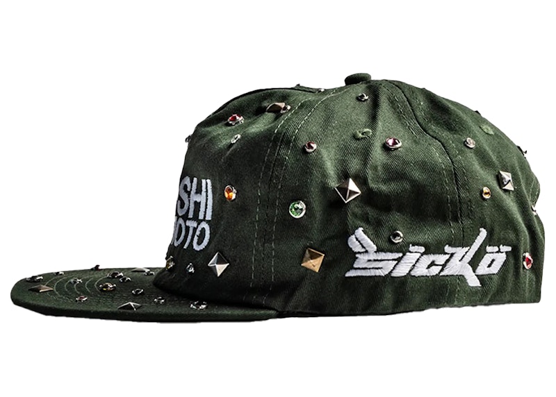 Sicko x Satoshi Nakamoto Studded Hat Green Men's - FW22 - US