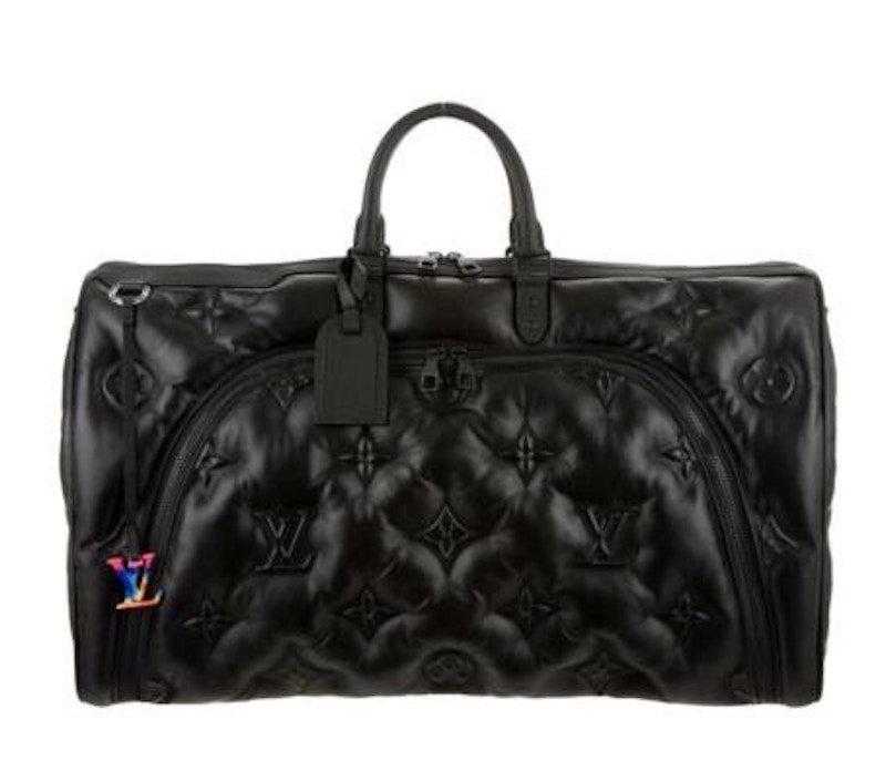 Louis Vuitton Sleepall Monogram Puffer 60 Black in Lambskin with Matte ...