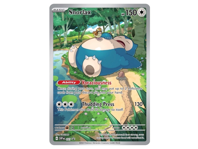 Snorlax 2023 Pokémon Scarlet & Violet 151 Stamped Promo Promo Ungraded ...