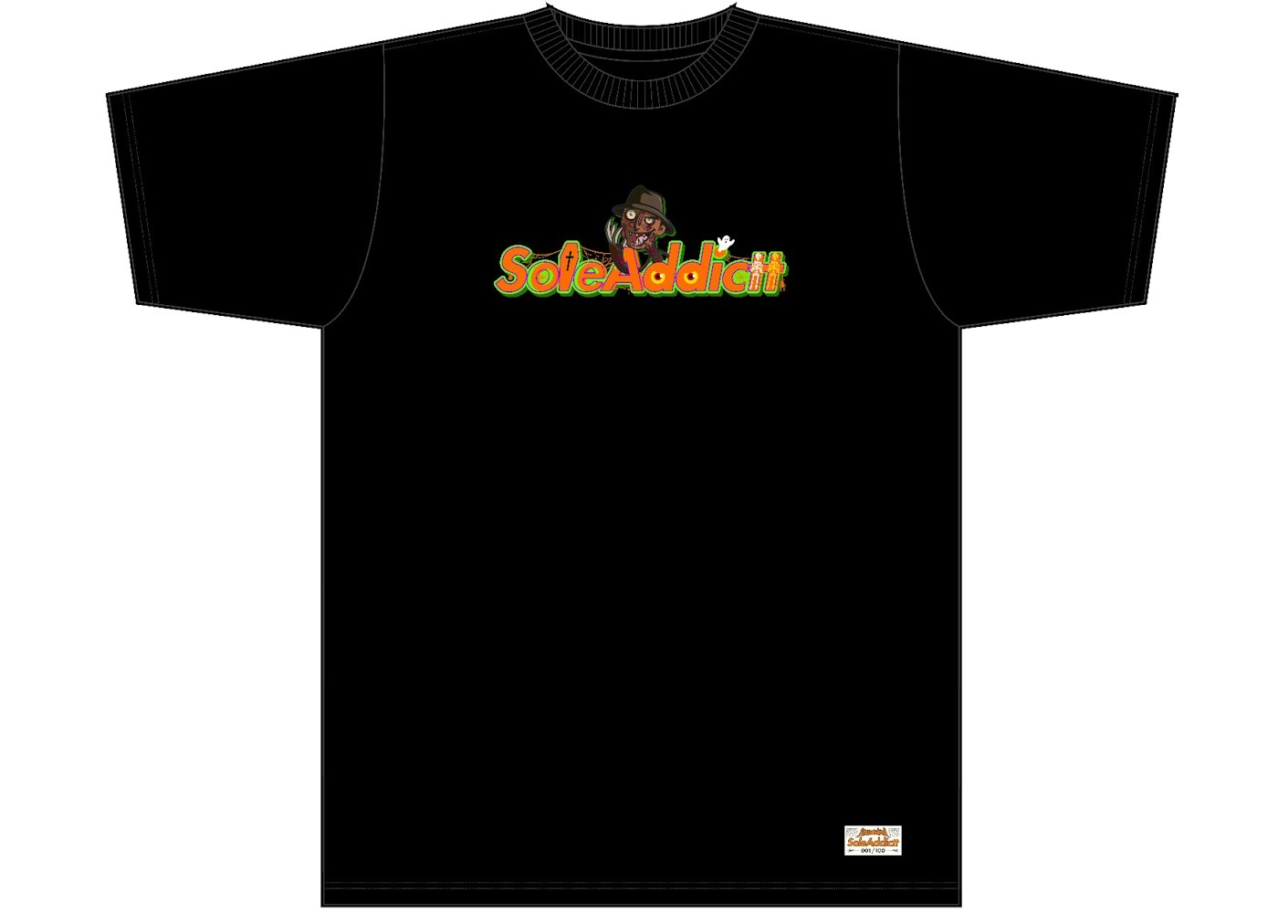 SoleAddictt X StockX WHAT THE HALLOWEEN StockX Exclusive T Shirt Black soleaddictt-x-stockx-what-the-halloween-stockx-exclusive-t-shirt-black