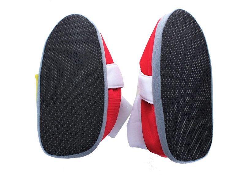 Sonic the Hedgehog Red Running Shoes Plush Cosplay Slippers - US
