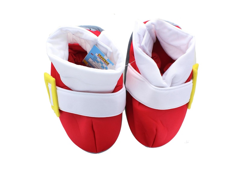 Sonic the Hedgehog Red Running Shoes Plush Cosplay Slippers - US