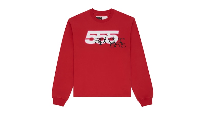 Sp5der 555 SP5Der Longsleeve Red Men's - FW25 - US