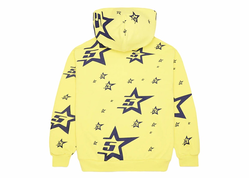 Sp5der 5Star Hoodie Yellow Men's - SS24 - US