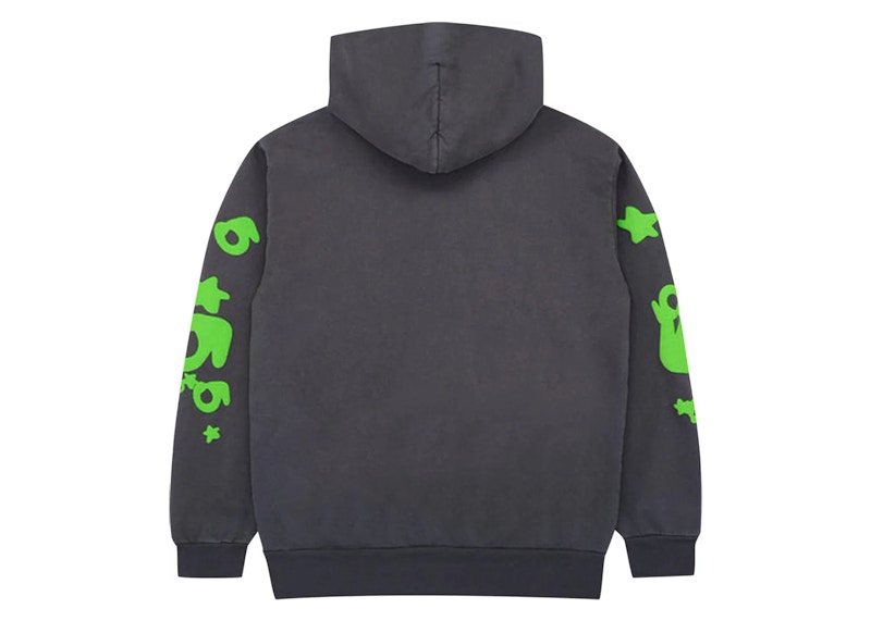 Sp5der Beluga Hoodie Slate Grey/Green Men's - SS24 - US