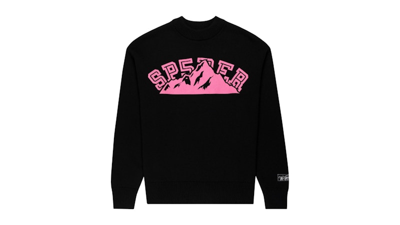Sp5der Mountain Valley Sweater Black - SS25 - US