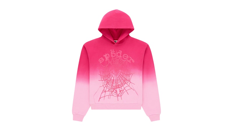 Sp5der OG Web Ombre Hoodie Pink - SS26 - US
