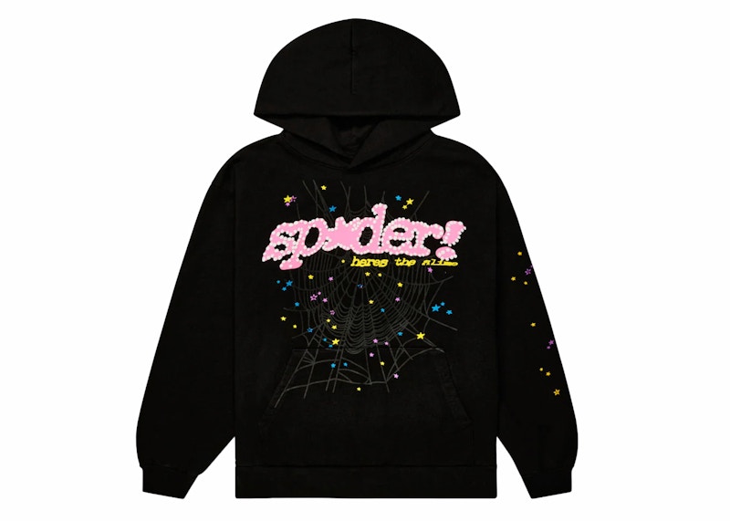 Sp5der P*NK V2 Hoodie Black Hombre - FW23 - ES