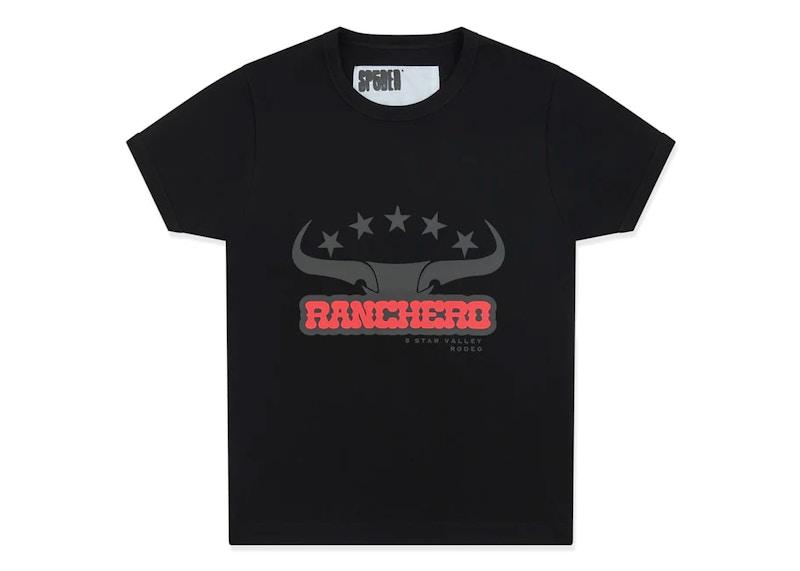 Sp5der Ranchero Baby Tee Black Men's - FW24 - US