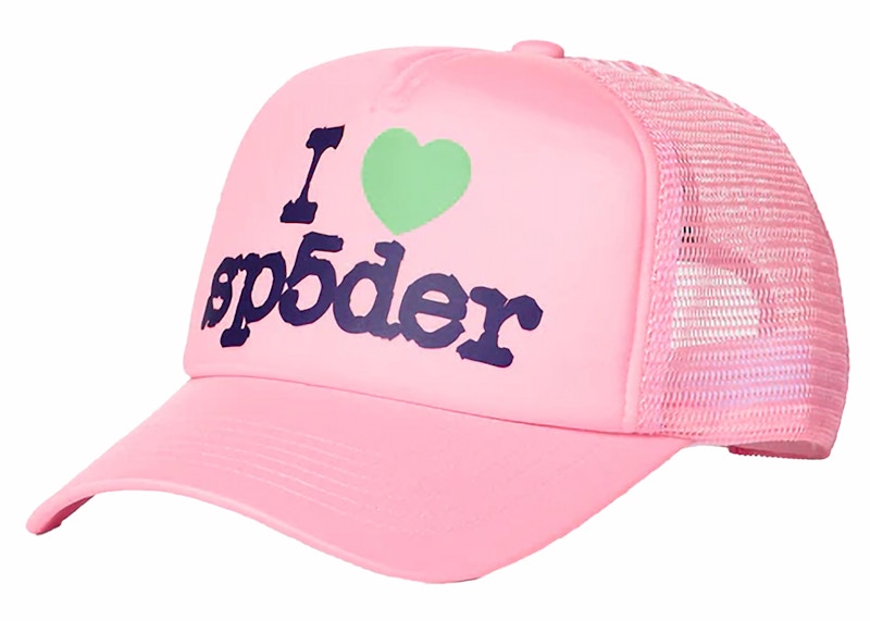 Sp5der Souvenir Trucker Pink - SS24 - US
