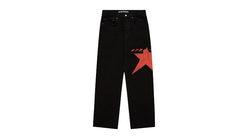 Sp5der Star Girl Denim Black Men's - FW25 - US