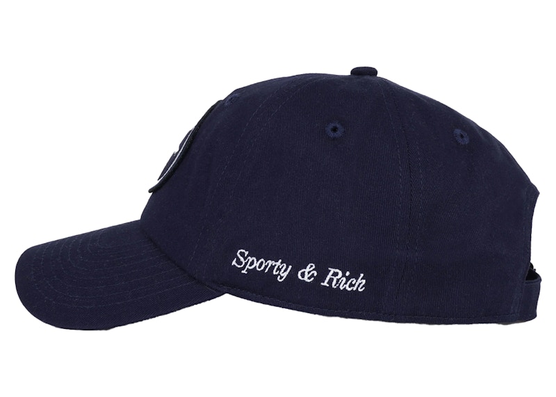 Sporty & Rich Eden Crest Hat Navy/White - SS24 - US