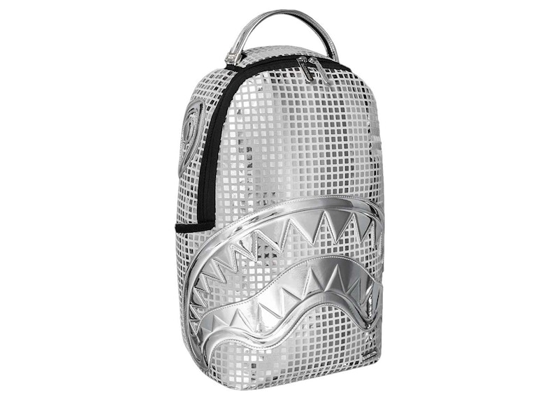 Sprayground Disco Ball Shark DLXSV Backpack White/Black - FW24 - US