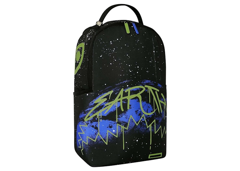 Sprayground Earth Day - Glow In The Dark Backpack Black - KR