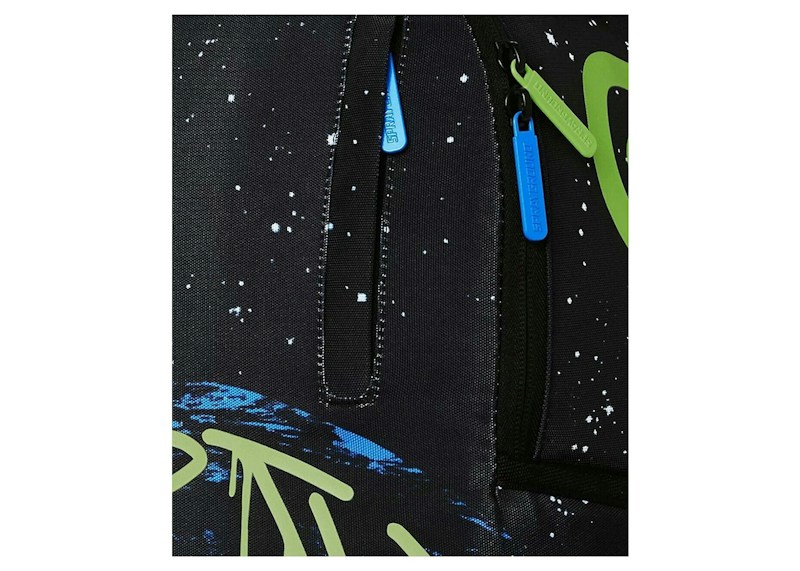 Sprayground Earth Day - Glow In The Dark Backpack Black - KR