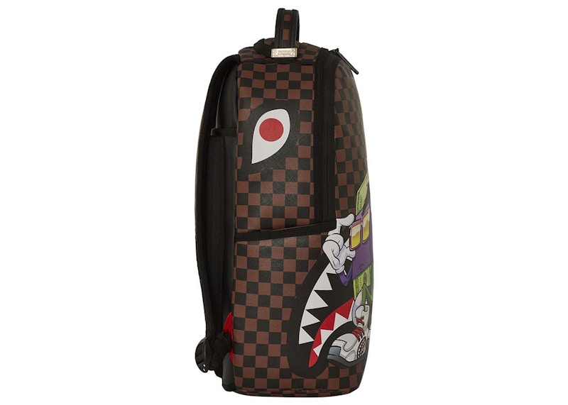 Sprayground Money Boys Gang Backpack Brown in Leather - JP