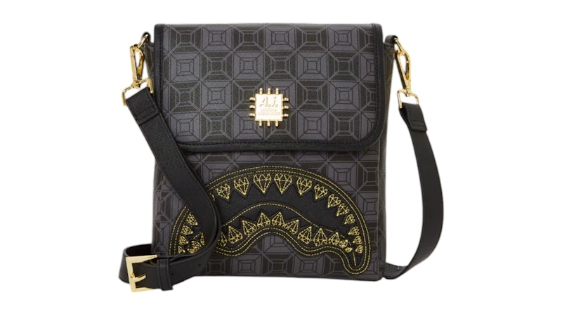Sprayground Obsidian Stunner A.I.6 Sandflower Collab Large Sling ...