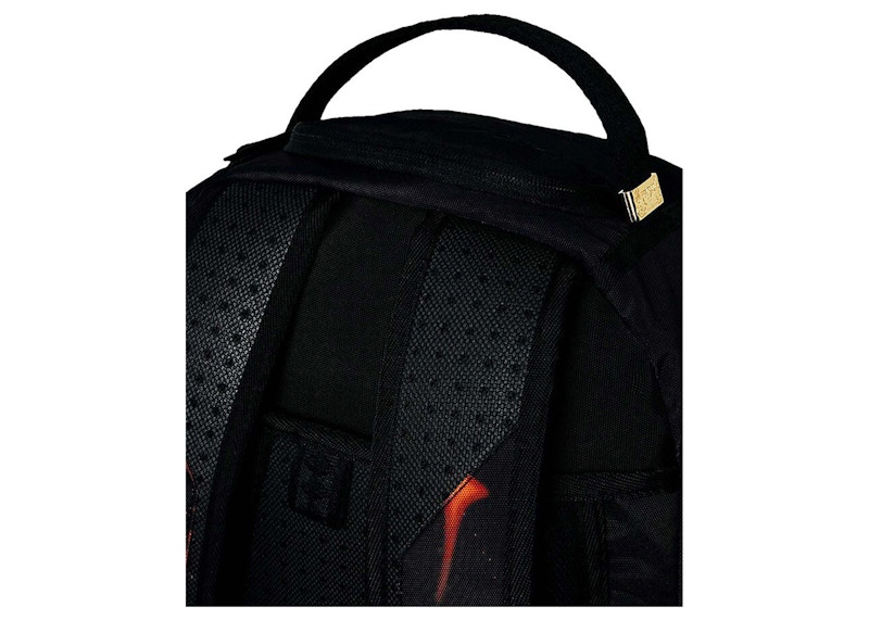 Sprayground Skull Destroyer (DLXSR) Backpack Black/Red-Orange - KR