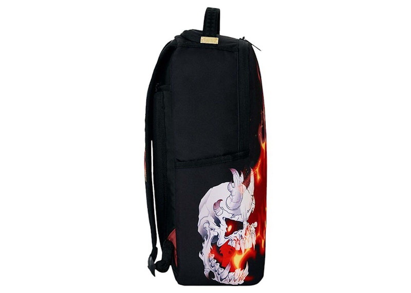 Sprayground Skull Destroyer (DLXSR) Backpack Black/Red-Orange - US