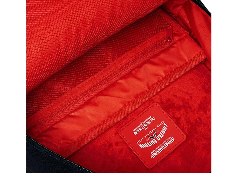 Sprayground Skull Destroyer (DLXSR) Backpack Black/Red-Orange - US