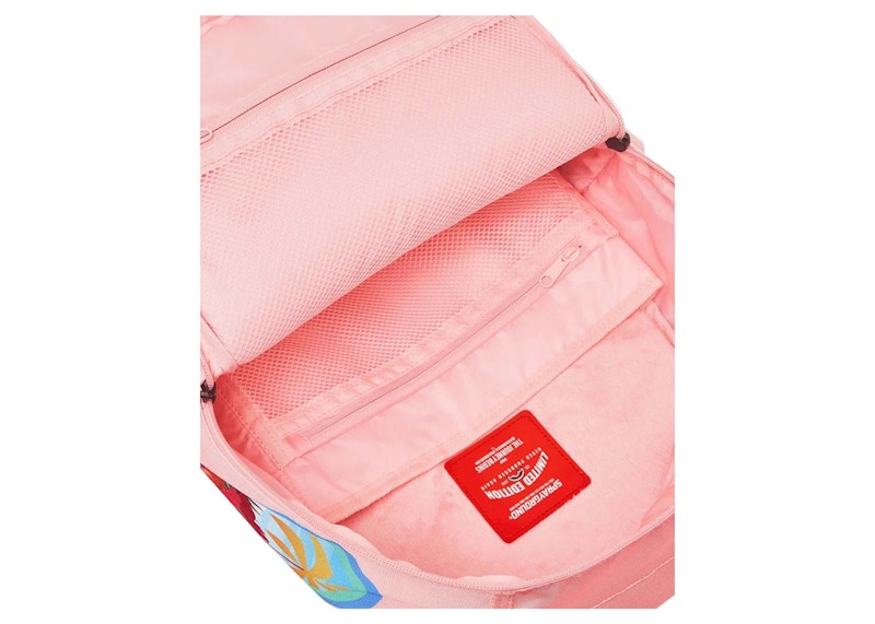 Sprayground Tropical Bora Bora Shark Island Villa Backpack Pink - TW