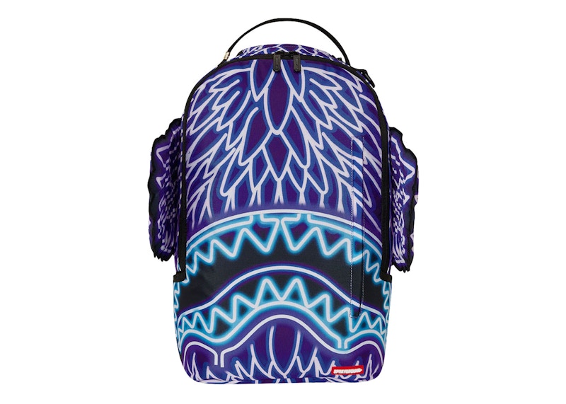Sprayground Wings Of The Neon Slayer DLX Backpack Purple/Blue - CN