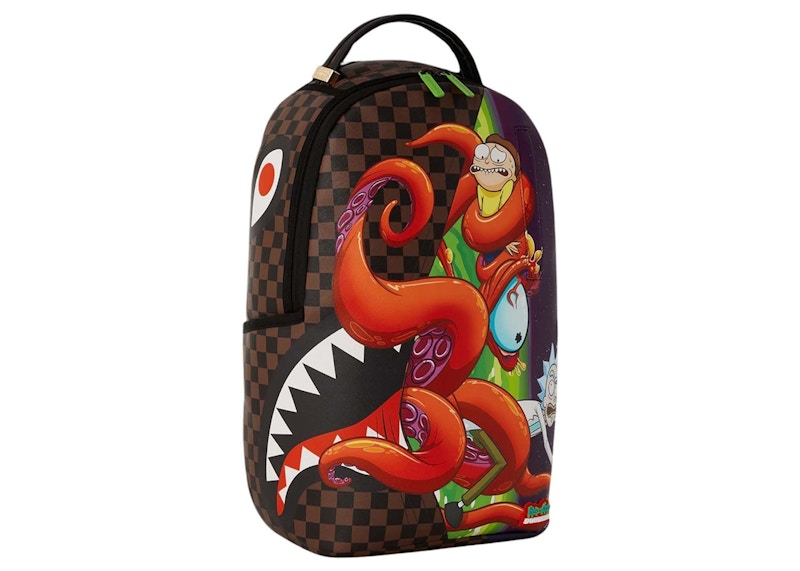 Sprayground x Rick & Morty Stuck In A Pickle (DLXV) Backpack Brown/Red ...