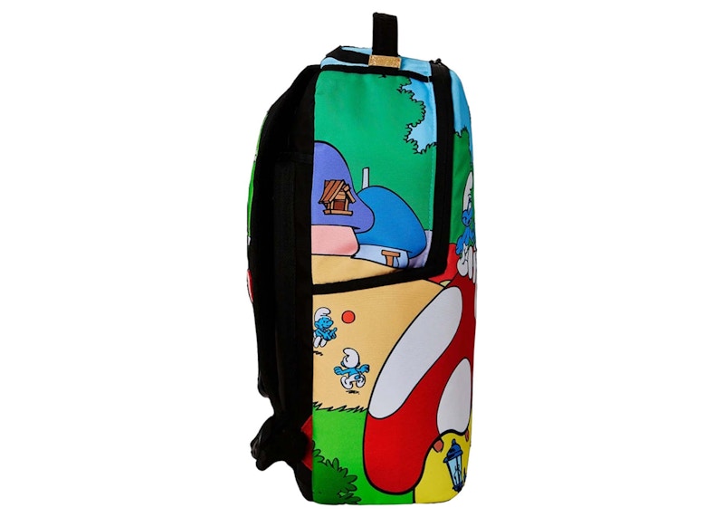 Sprayground x Smurfs Mushroom Village (DLXSR) Backpack Multi - KR
