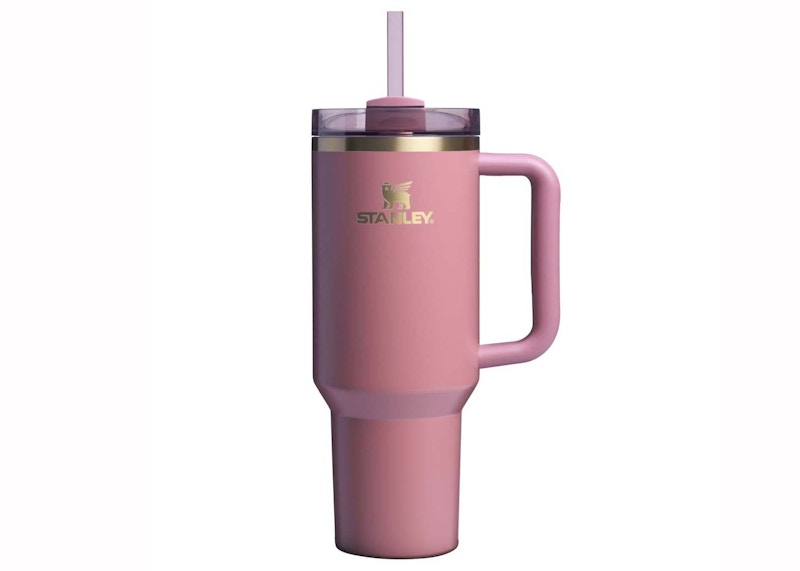 Stanley Flowstate Quencher 40oz Tumbler Antique Pink in Stainless Steel ...