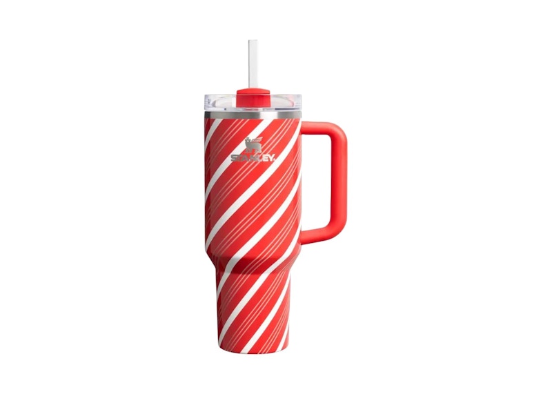Stanley Stainless Steel FlowState Quencher 40oz Tumbler Candy Cane ...