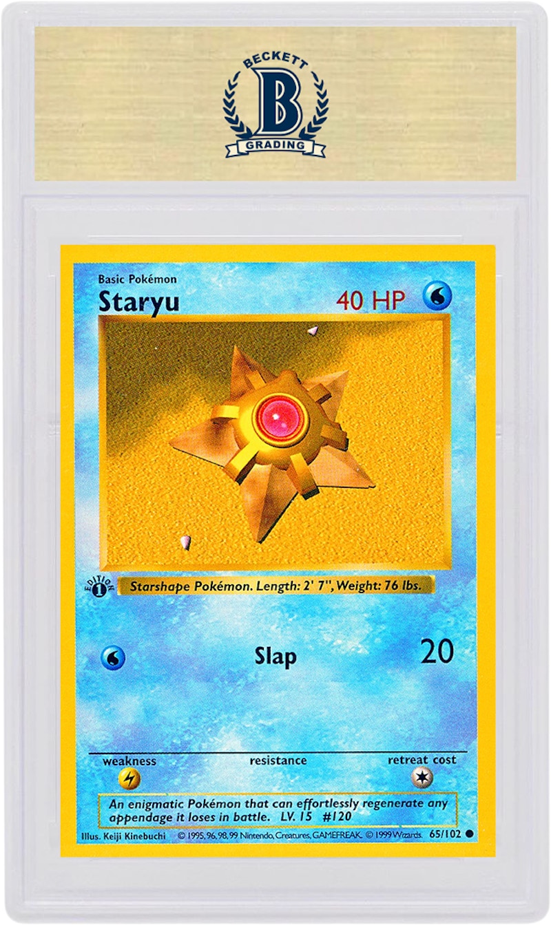 Staryu 1999 Pokemon TCG Base Set 1st Edition #65/102 - 1999 - US