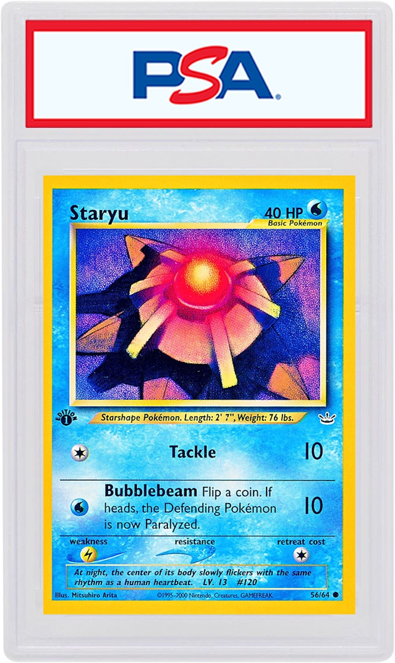 Staryu 2001 Pokemon TCG Neo Revelation 1st Edition #56/64 (PSA or BGS ...