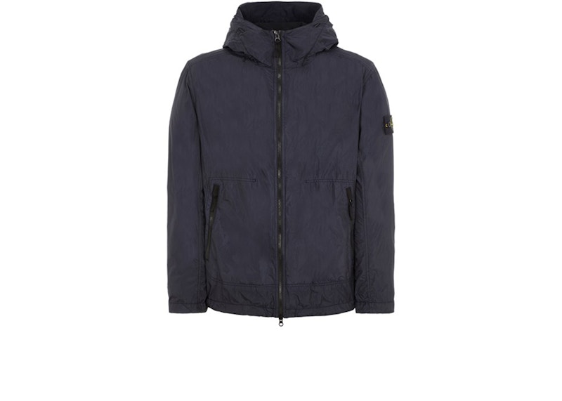 Stone Island 40522 Garment Dyed Crinkle Reps NY Jacket Navy Blue Men's ...
