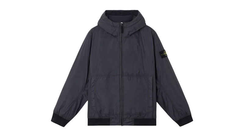 Stone Island 4100013 Crinkle Reps NY Recycled Nylon Jacket Ink Blue Men ...