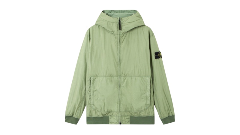 Stone Island 4100013 Crinkle Reps NY Recycled Nylon Jacket Sage Green ...