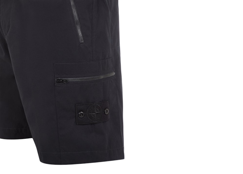 Stone Island Cargo Bermuda Shorts - Ghost Piece Black Men's - SS24 - US