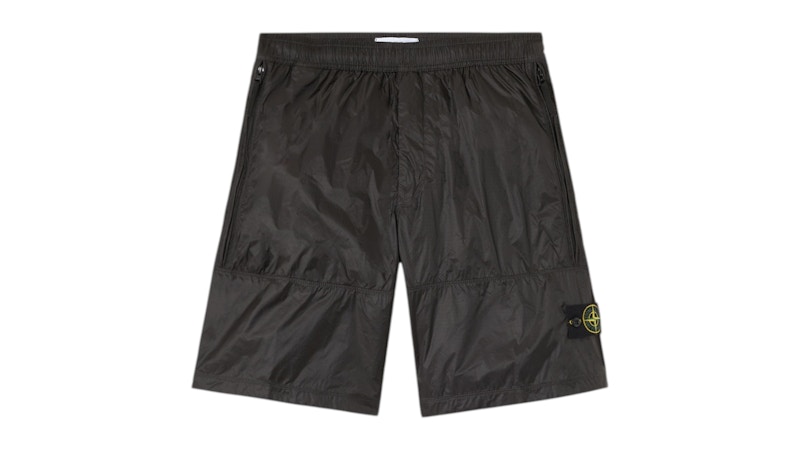 Stone Island Ripstop Light Ht Nylon L100004 Shorts Lead Grey Men's ...