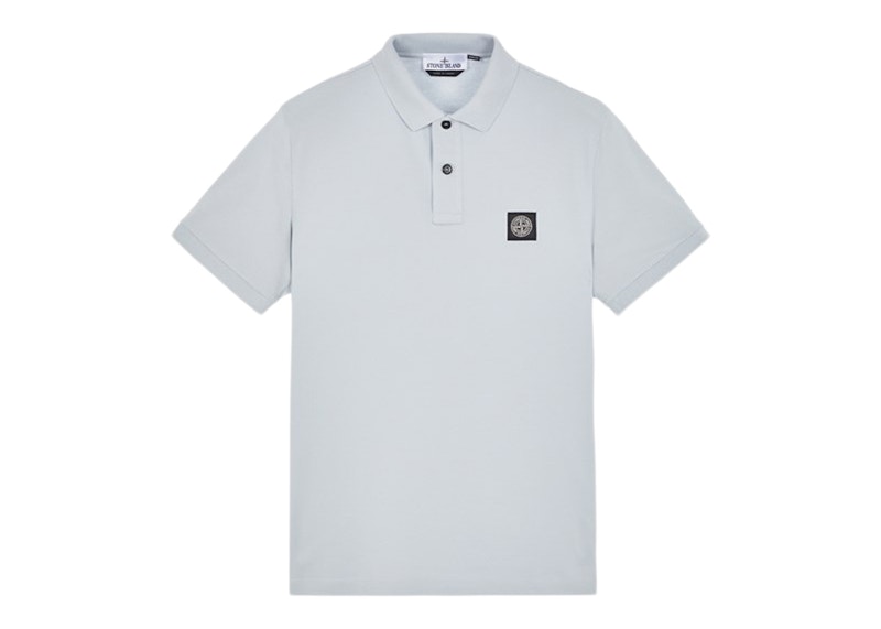 Stone Island Short Sleeve Polo Slimfit Sky Blue Men's - SS24 - US