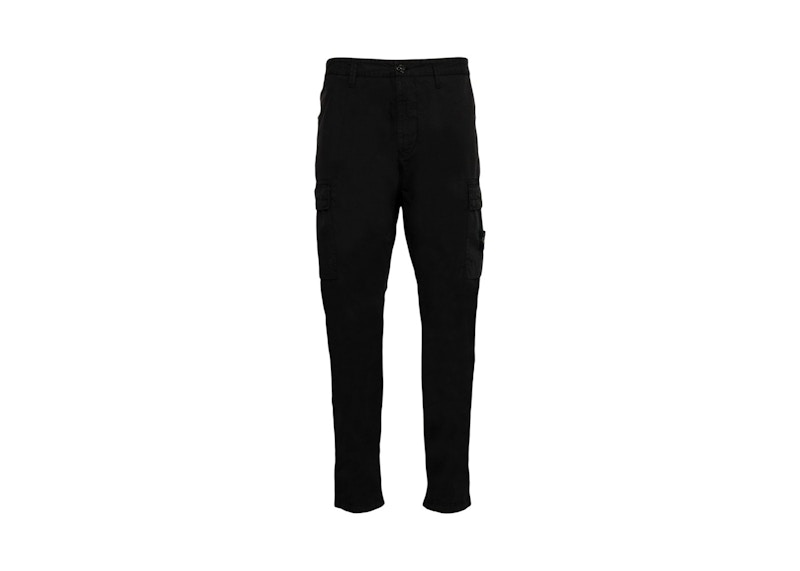Stone Island Stretch Cargo Pants Black Men's - US