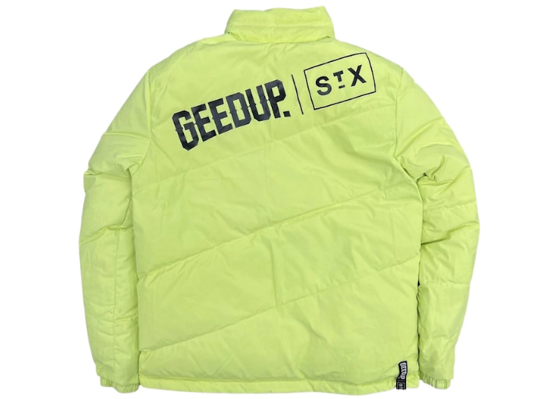 StreetX x Geedup Co. Reversible Puffer Jacket Black Neon Men's - SS22 - US